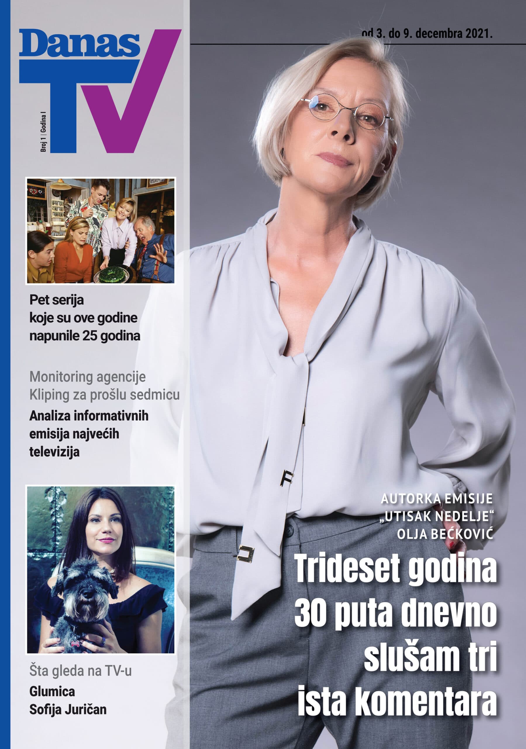 TV dodatak od sutra svakog petka u Danasu - Društvo - Dnevni list Danas
