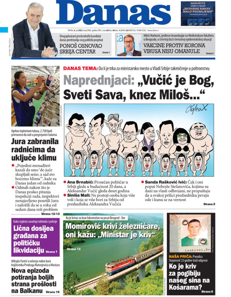Naslovna - Dnevni list Danas