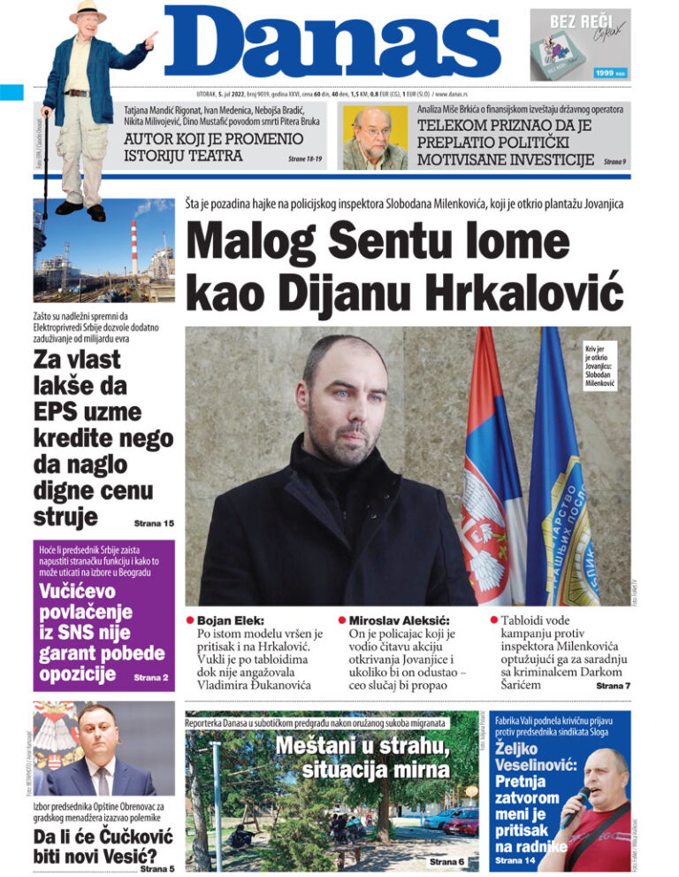 Naslovna - Dnevni list Danas