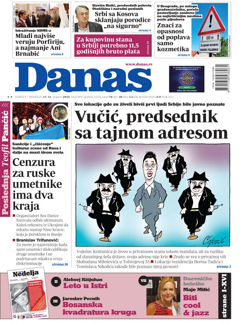 Dnevne novine - Najnovije vesti - Dnevni list Danas