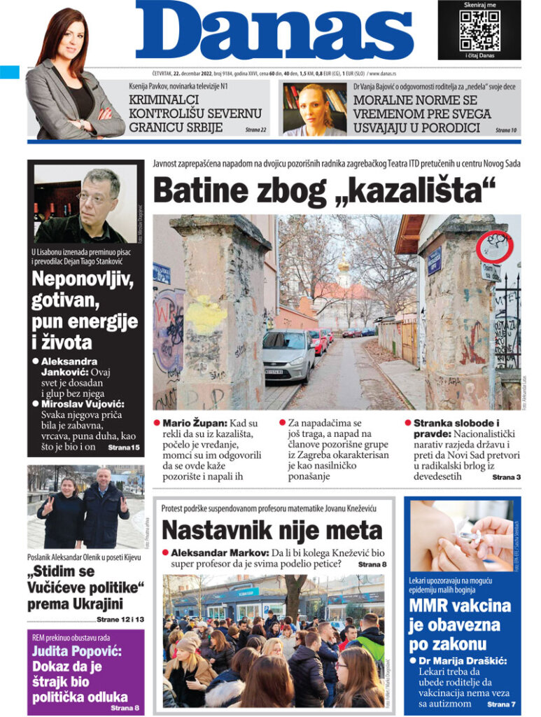 Naslovna - Dnevni list Danas