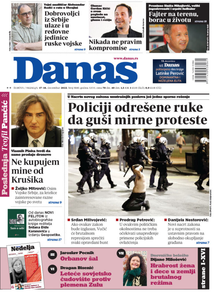 Naslovna - Dnevni list Danas