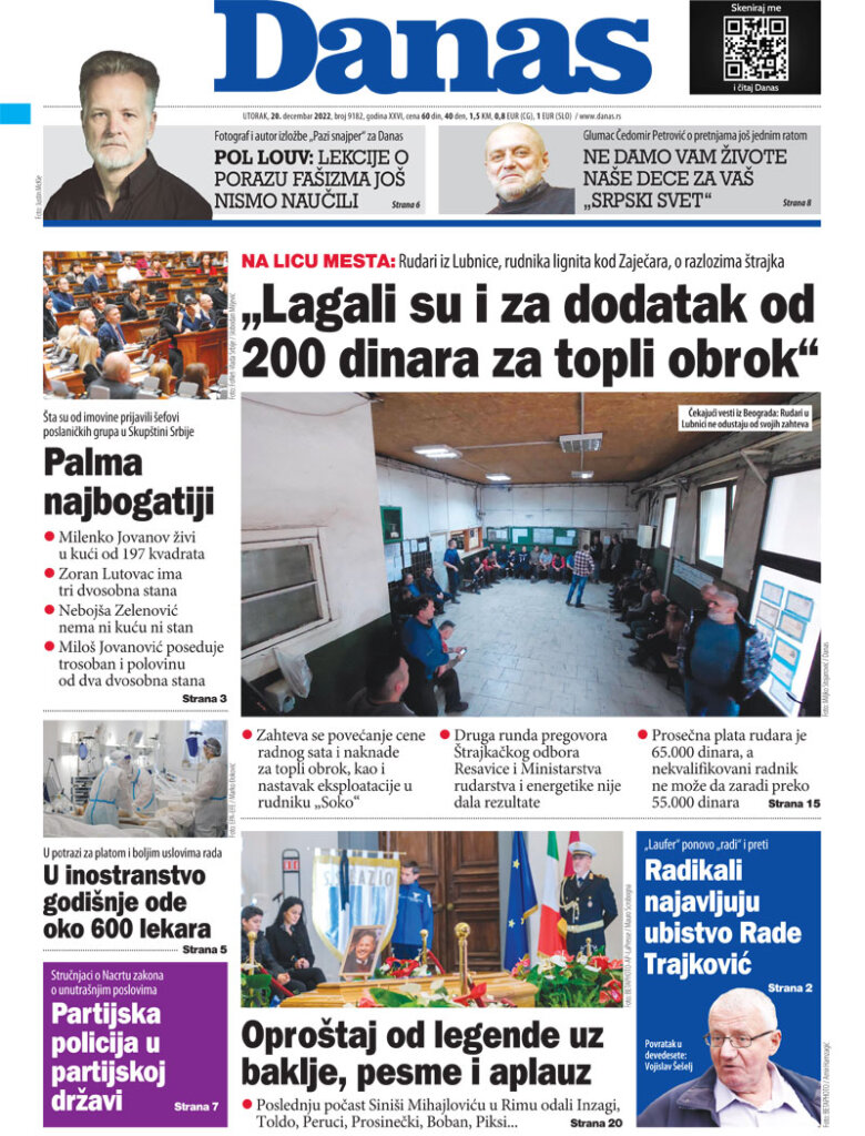 Naslovna - Dnevni list Danas