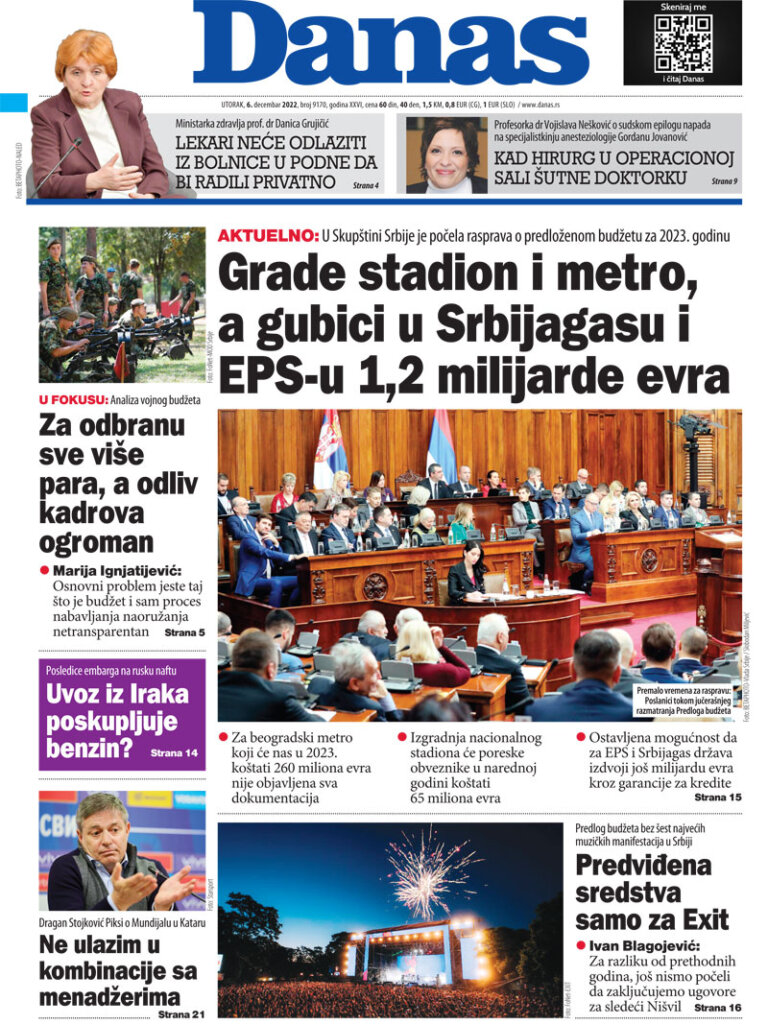 Naslovna - Dnevni list Danas