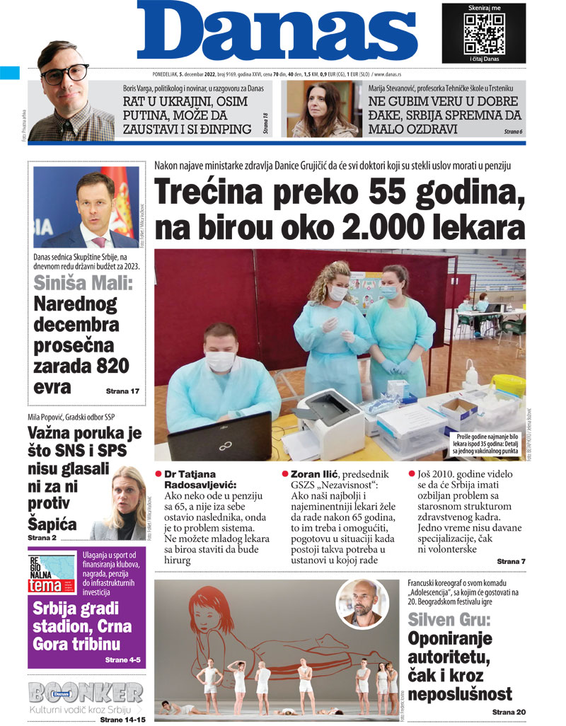 Naslovna - Dnevni list Danas