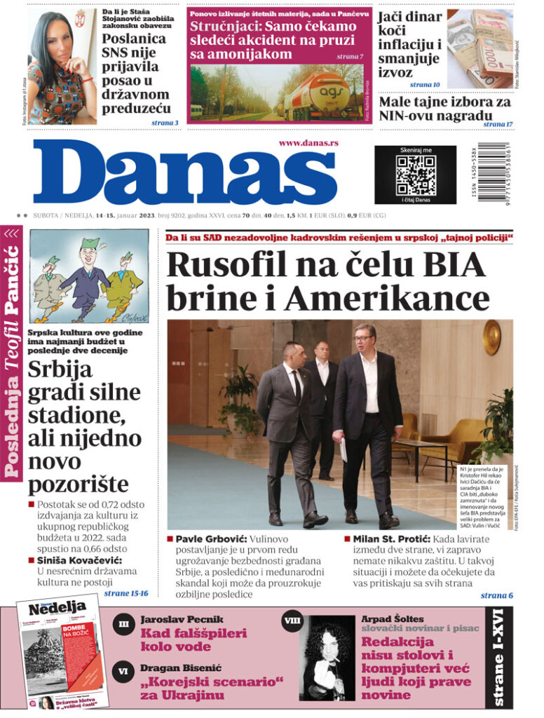 Naslovna - Dnevni list Danas
