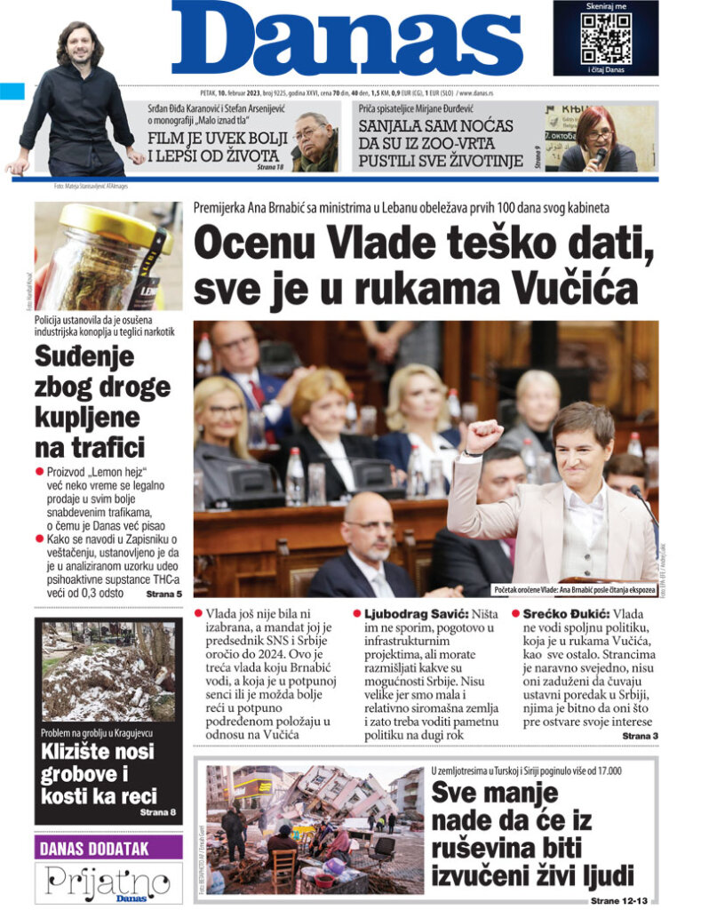 Naslovna - Dnevni list Danas