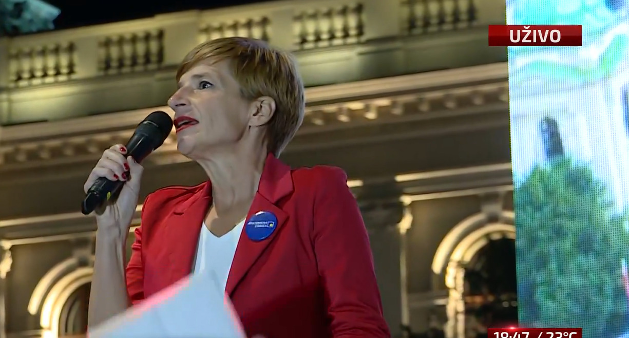 Dragana Rakić na 24. protestu "Srbija protiv nasilja": U Vučićevoj ...