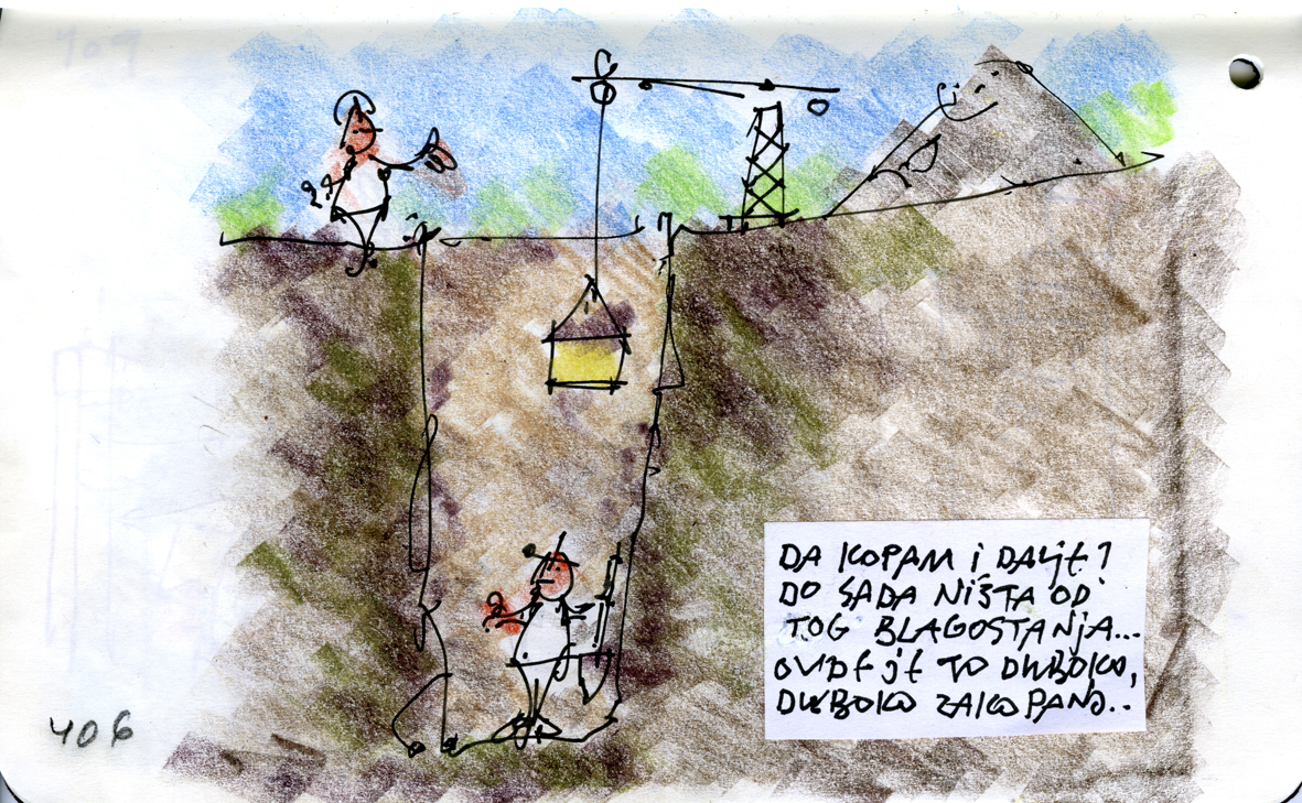 Crteži kao poverljivo emotivno svedočanstvo, moralna muzika komponovana linijama i alhemija ...