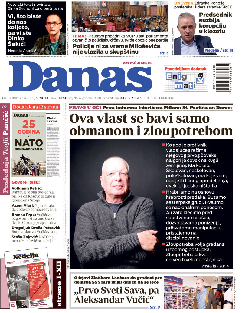 Naslovna - Dnevni list Danas