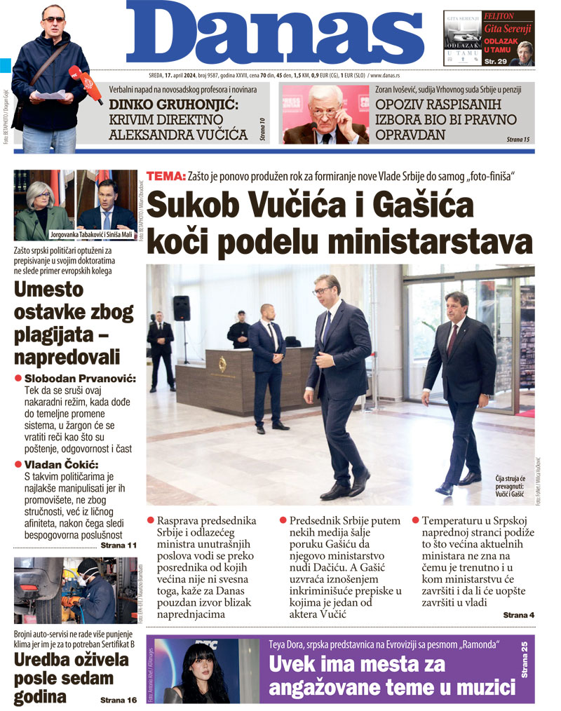 Naslovna - Dnevni list Danas