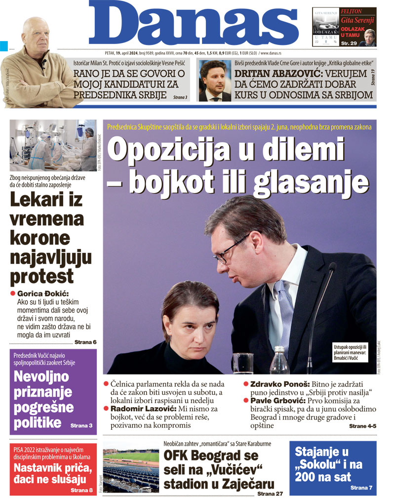 Naslovna - Dnevni list Danas