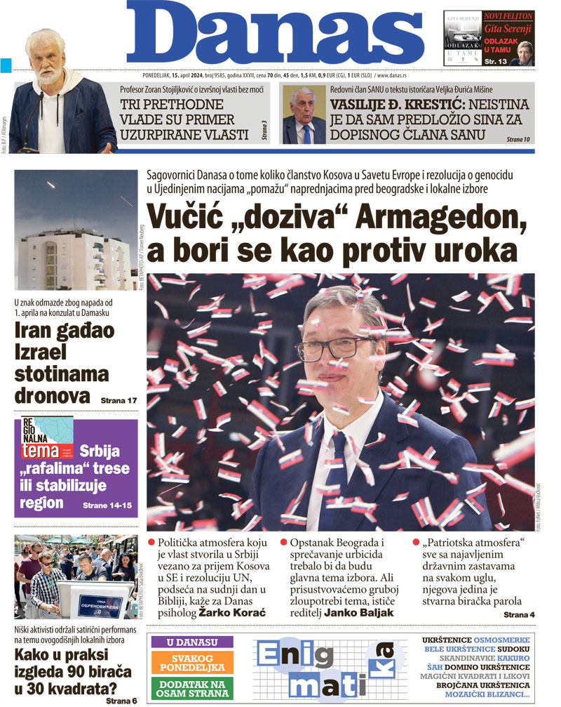 Naslovna - Dnevni list Danas