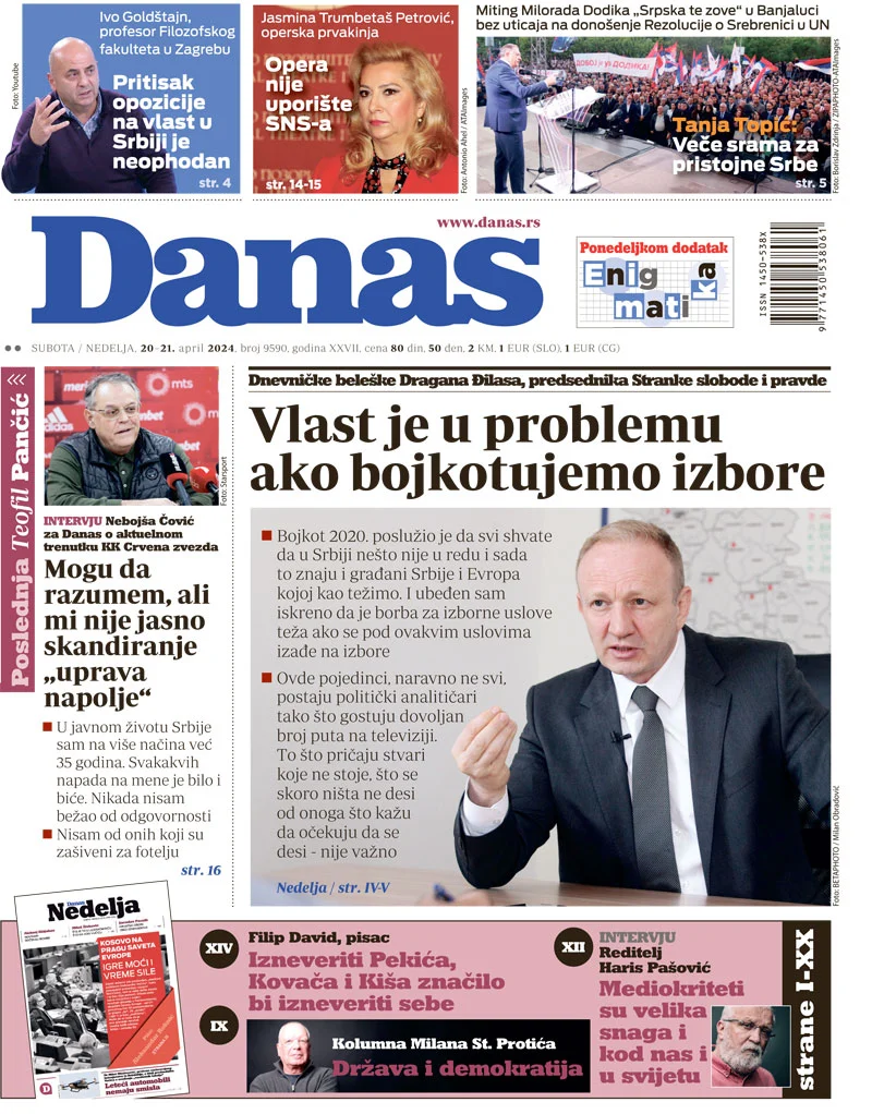 Naslovna - Dnevni list Danas