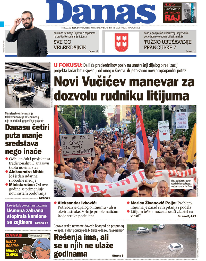 Naslovna - Dnevni list Danas