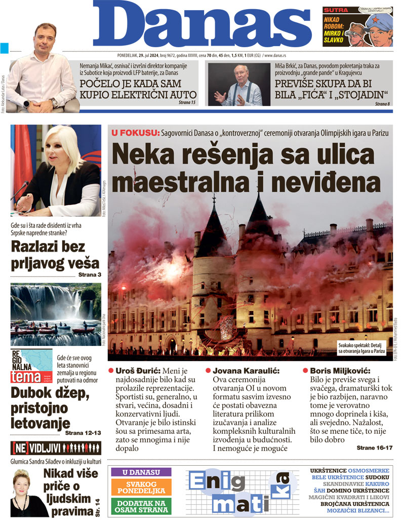 Naslovna - Dnevni list Danas