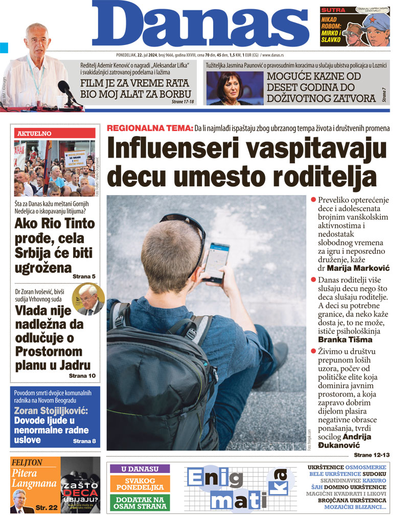 Naslovna - Dnevni list Danas