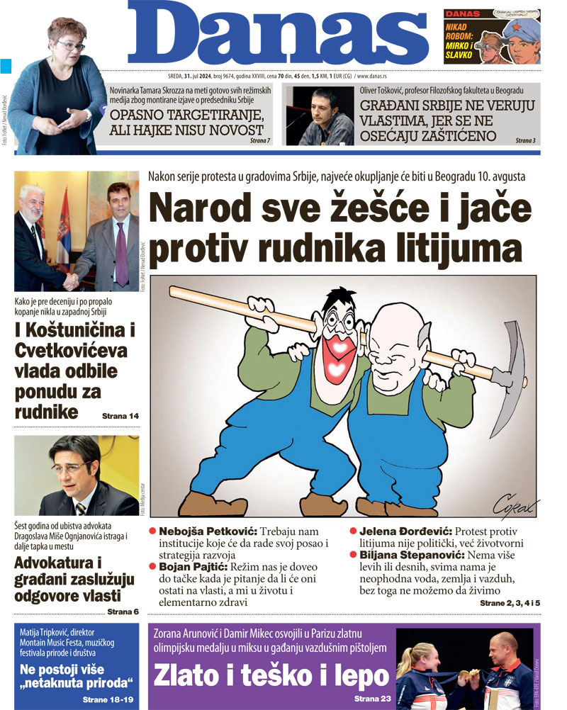 Naslovna - Dnevni list Danas