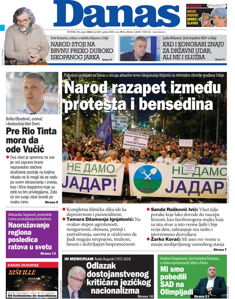 Naslovna - Dnevni list Danas
