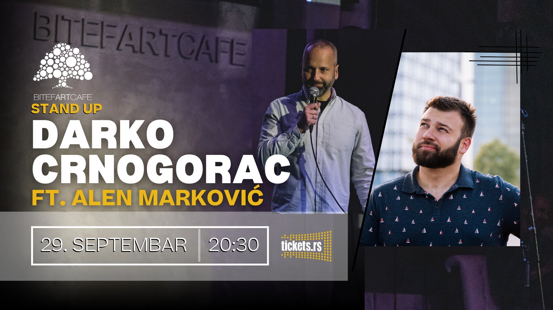 Stendap komičari Alen Marković i Darko Crnogorac nastupaju u klubu ...