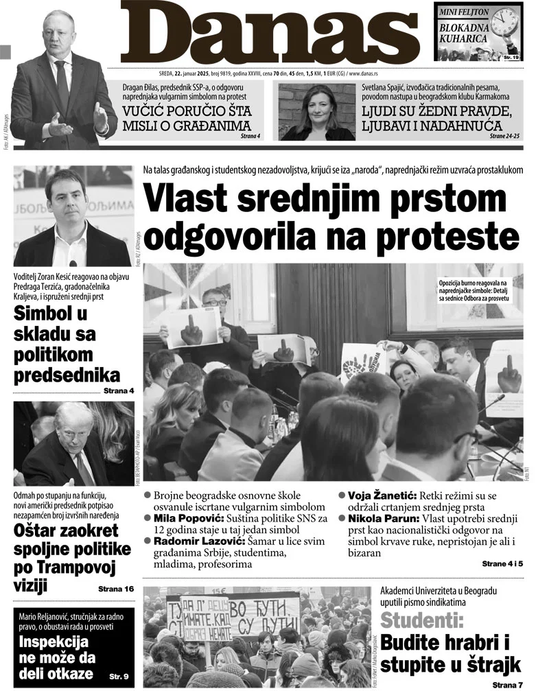 Naslovna - Dnevni list Danas