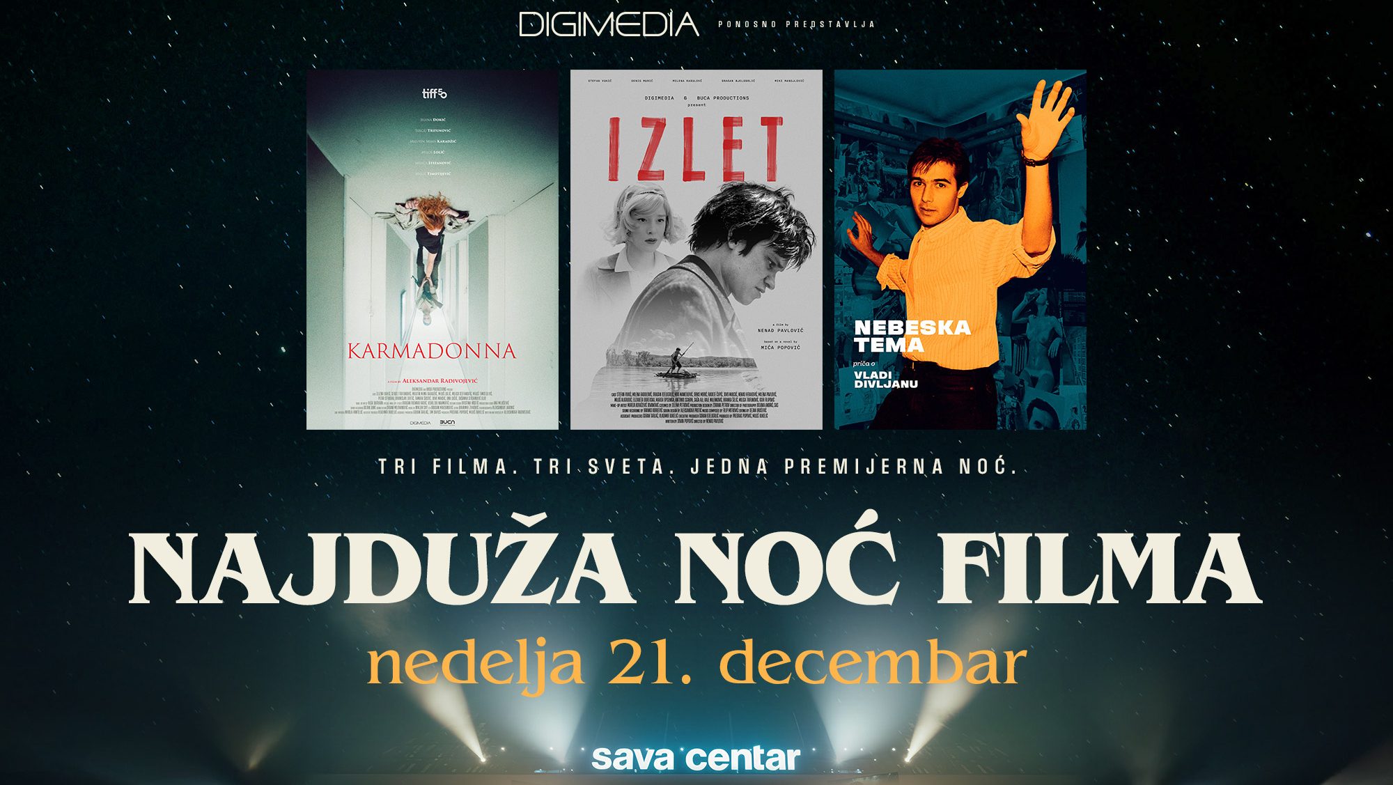 Najduža noć filma u Beogradu – jedinstveni filmski maraton u Sava ...
